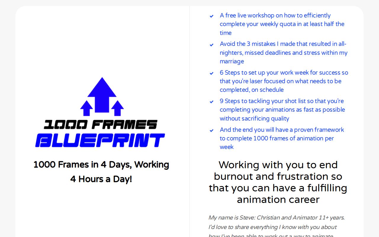 The 1000 Frames Blueprint